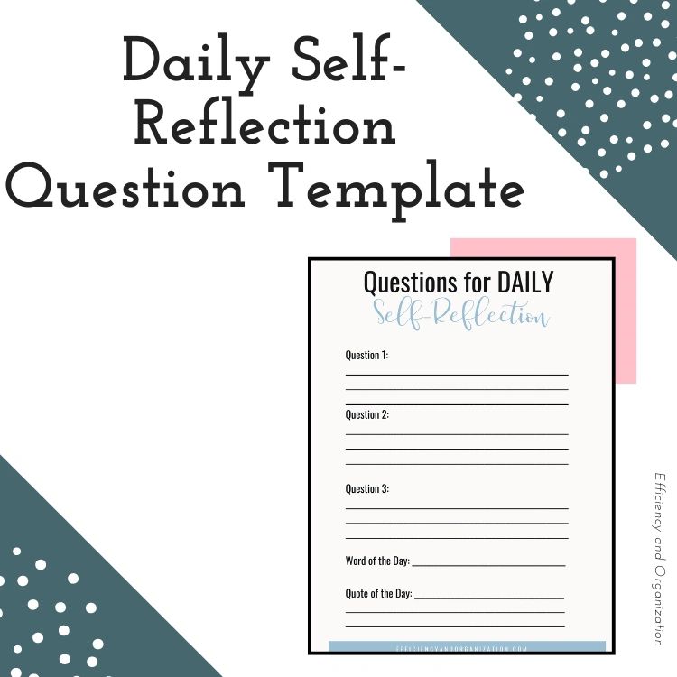 Daily Self-Reflection Question Template